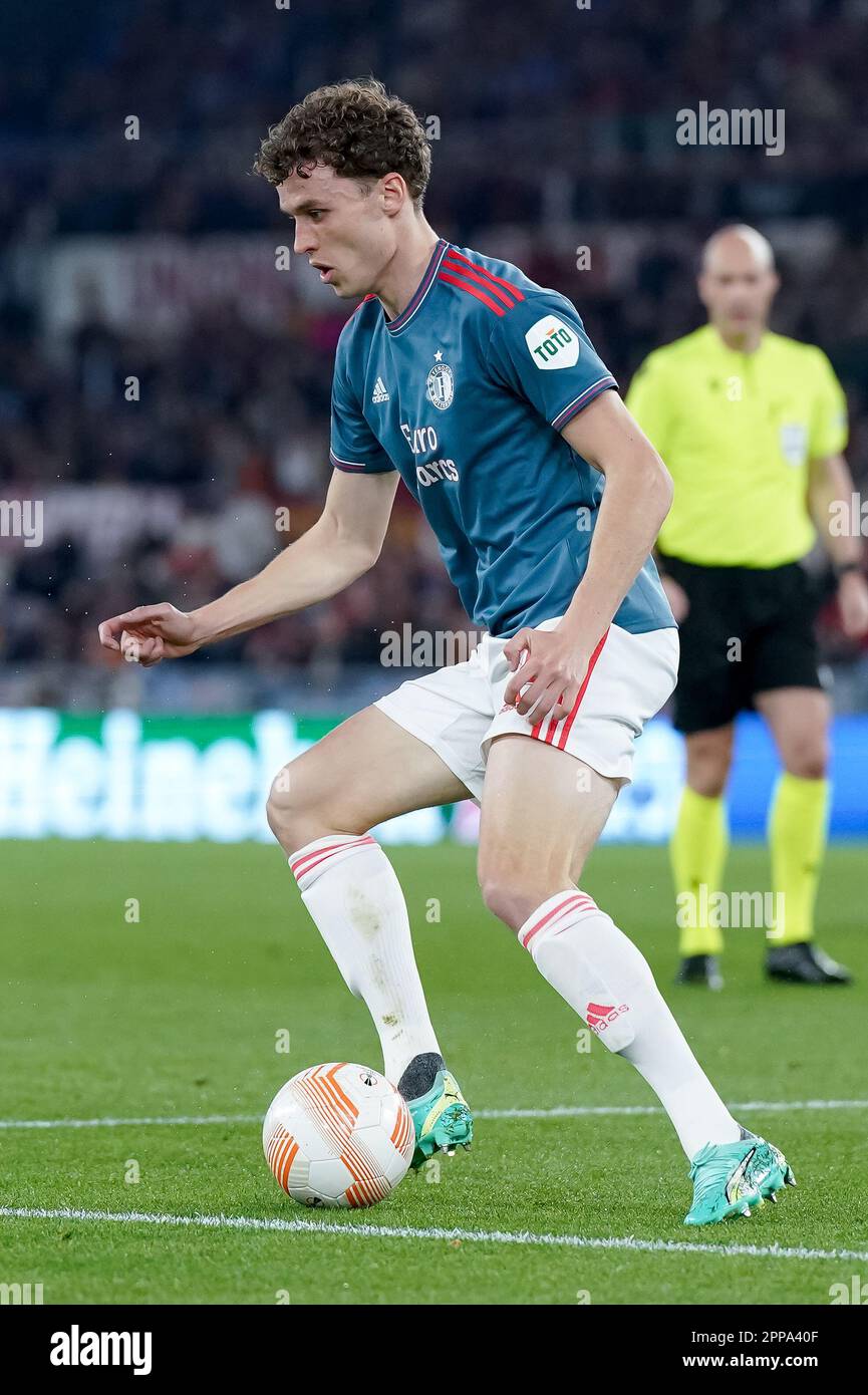 Mats Wieffer of Feyenoord Rotterdam during the UEFA Europa League ...