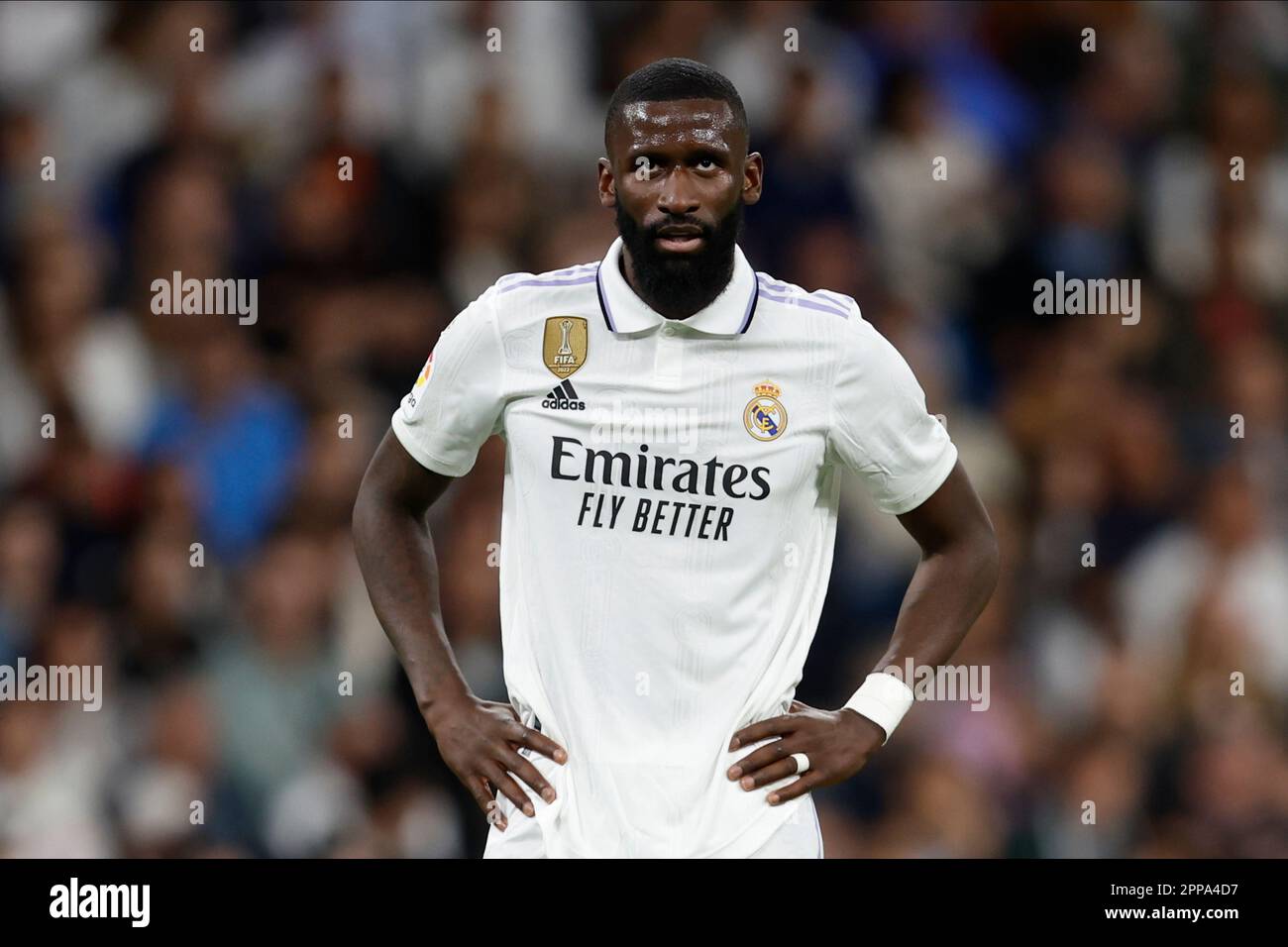 Antonio Rudiger of Real Madrid CF during the La Liga match between Real ...