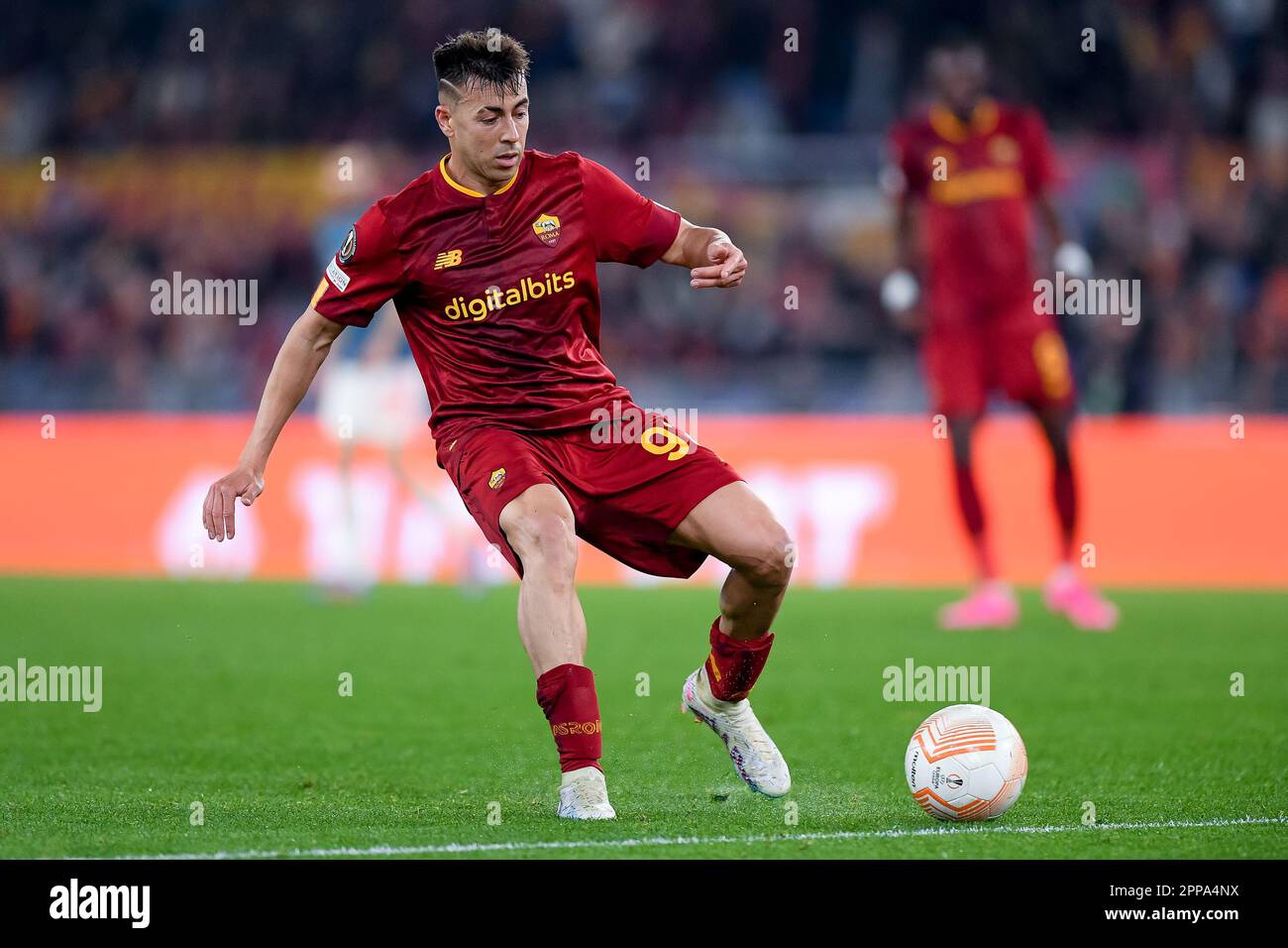 Stephan El Shaarawy of AS Roma during the UEFA Europa League Quarter ...