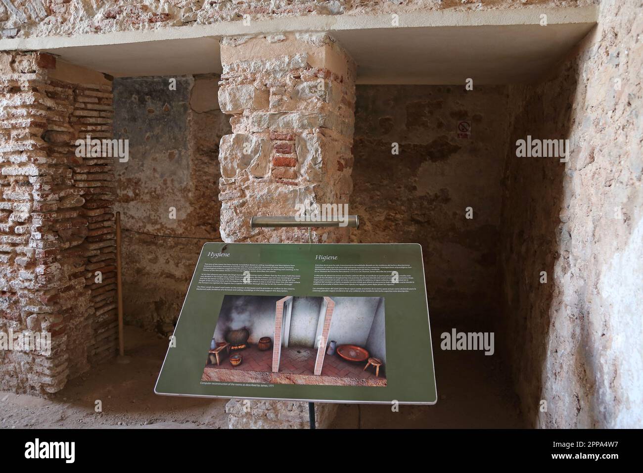 Bath rooms, Tower of Homage, Moorish Castle, Gibraltar, British ...