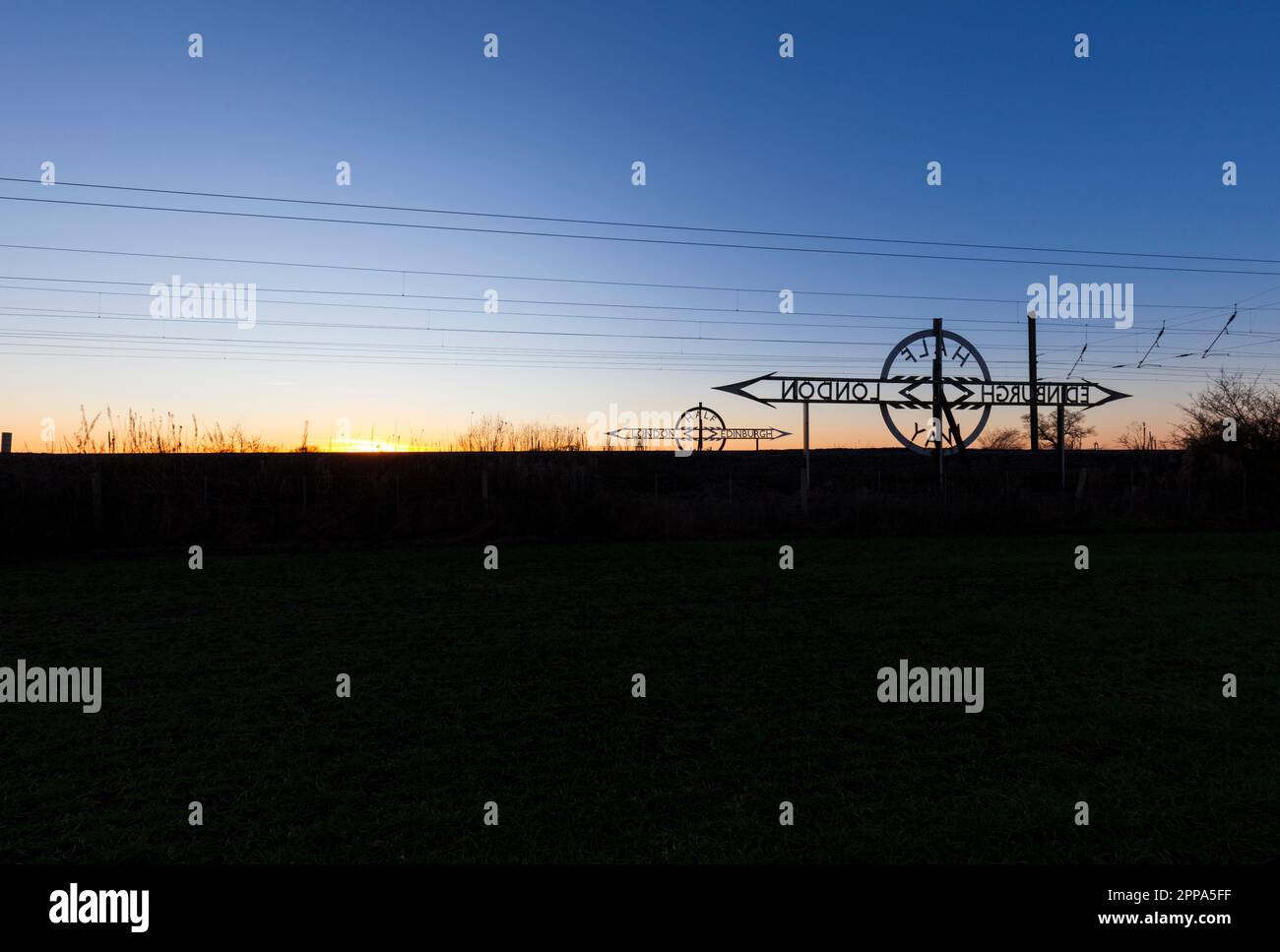 Halfway sign east coast mainline hi-res stock photography and images ...