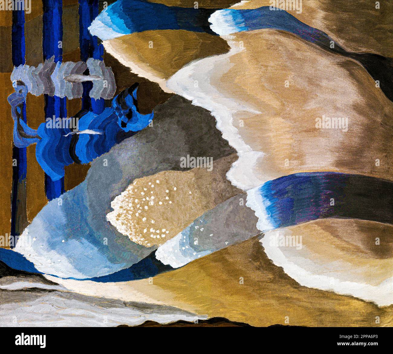 Arthur Dove's Reaching Waves famous painting. Original from the MET ...