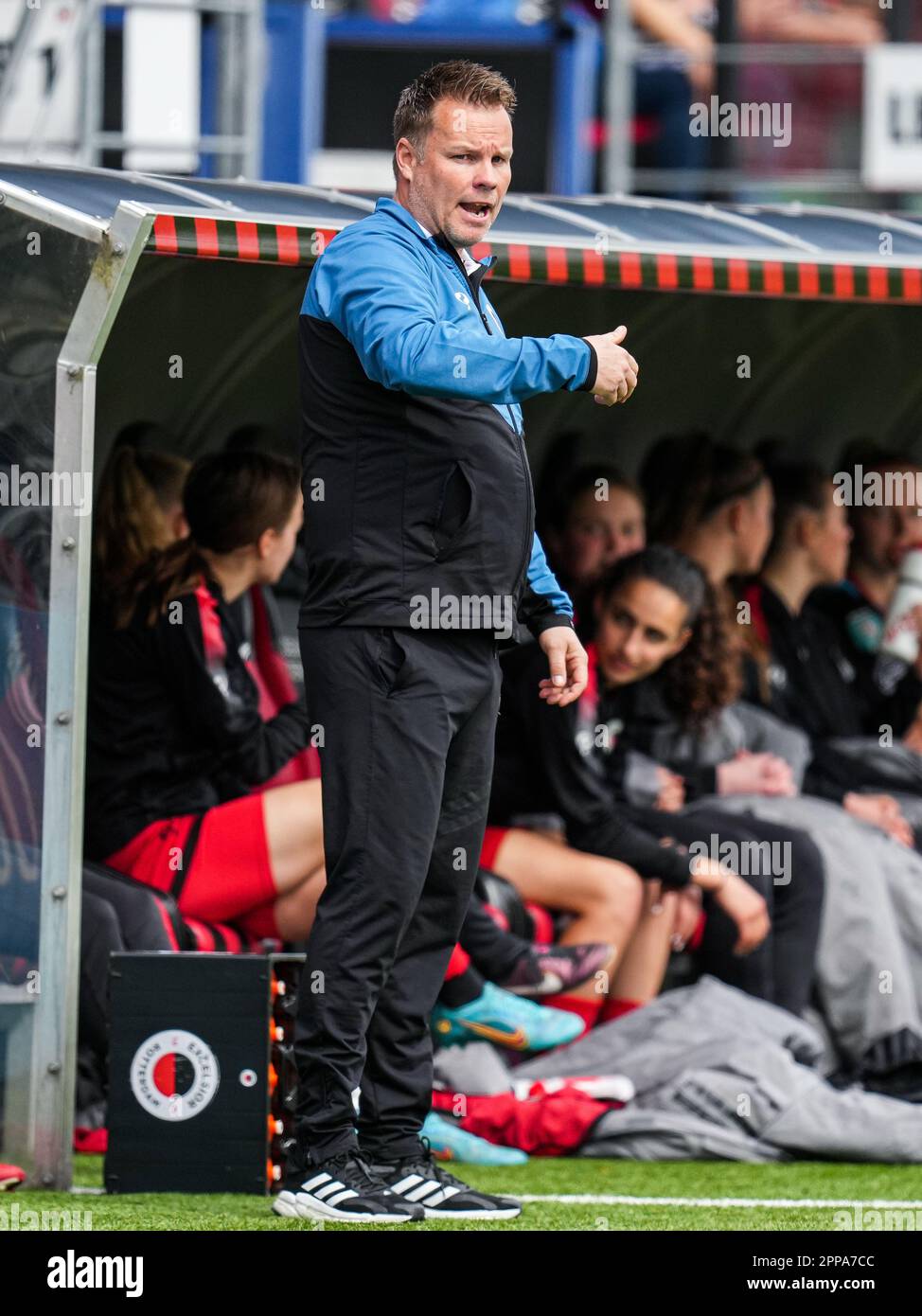 Rotterdam, Netherlands. 23rd Apr, 2023. Rotterdam - Excelsior V1 coach ...