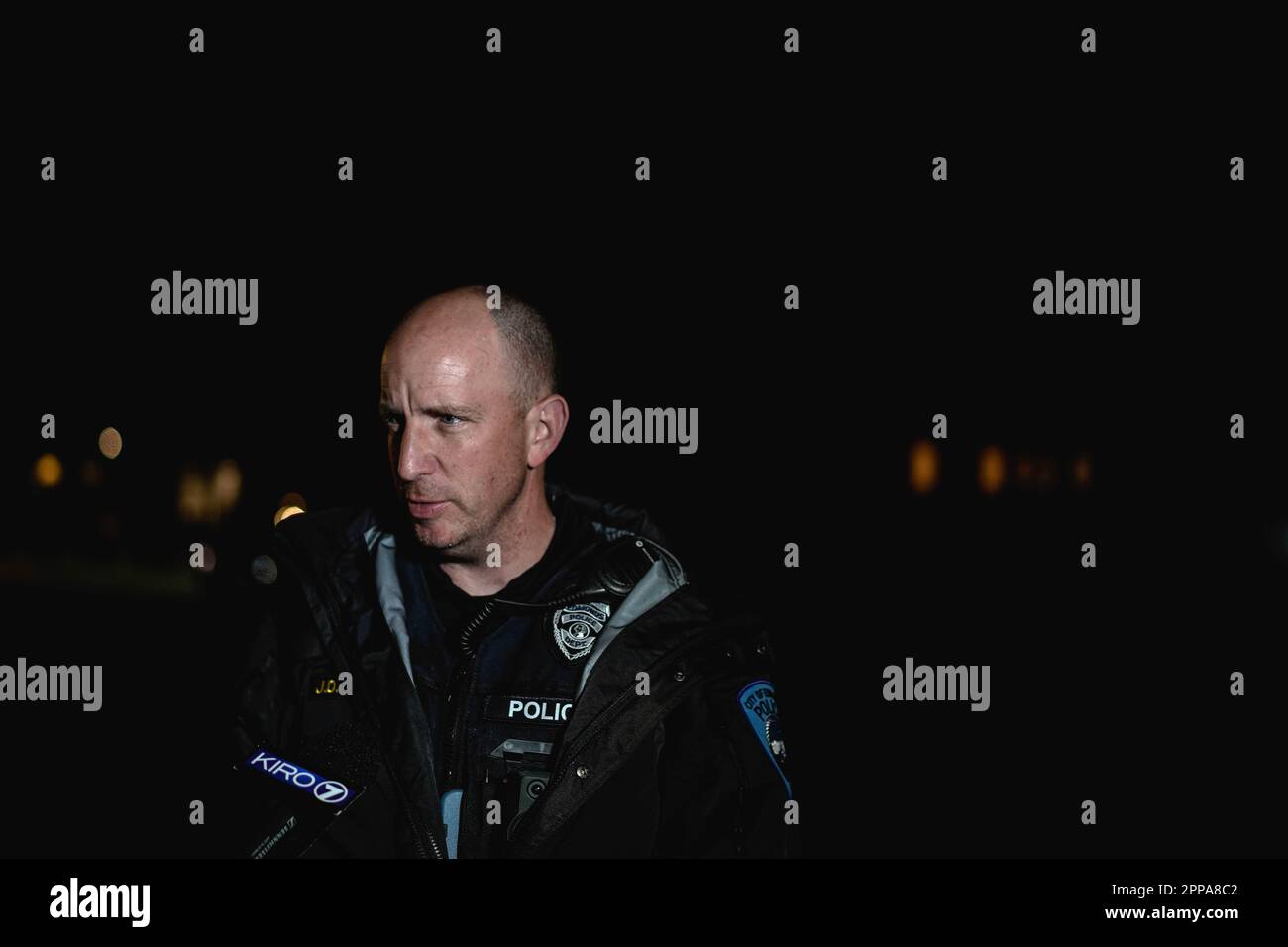 At the drive-by shooting in Edmonds, a police public information ...