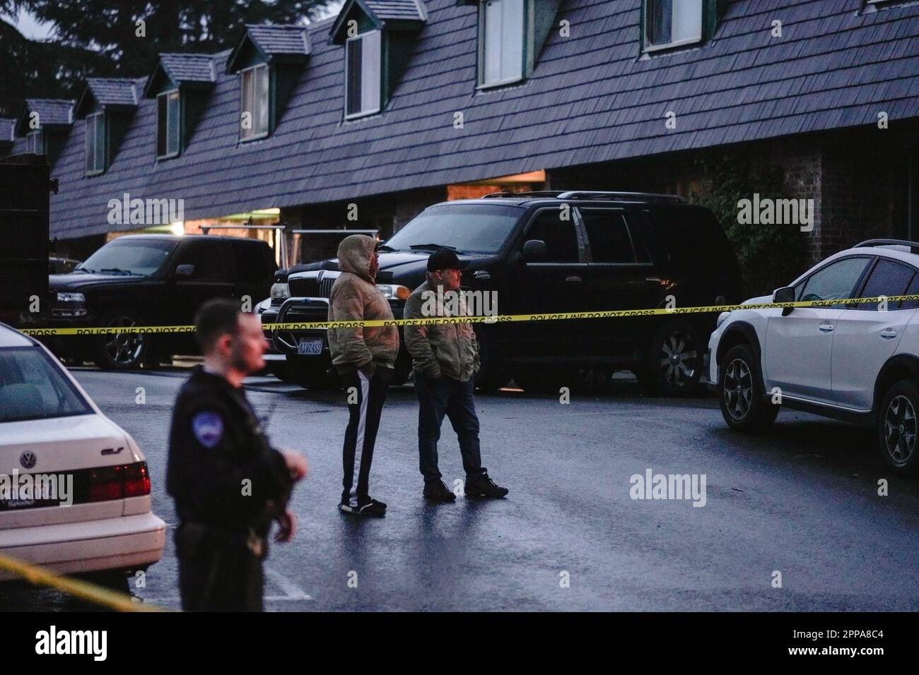 Edmonds, United States. 23rd Apr, 2023. A police vehicle parked in ...