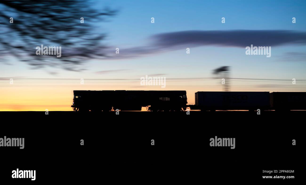 Direct Rail Services class 66 diesel locomotive66426 hauling a high ...