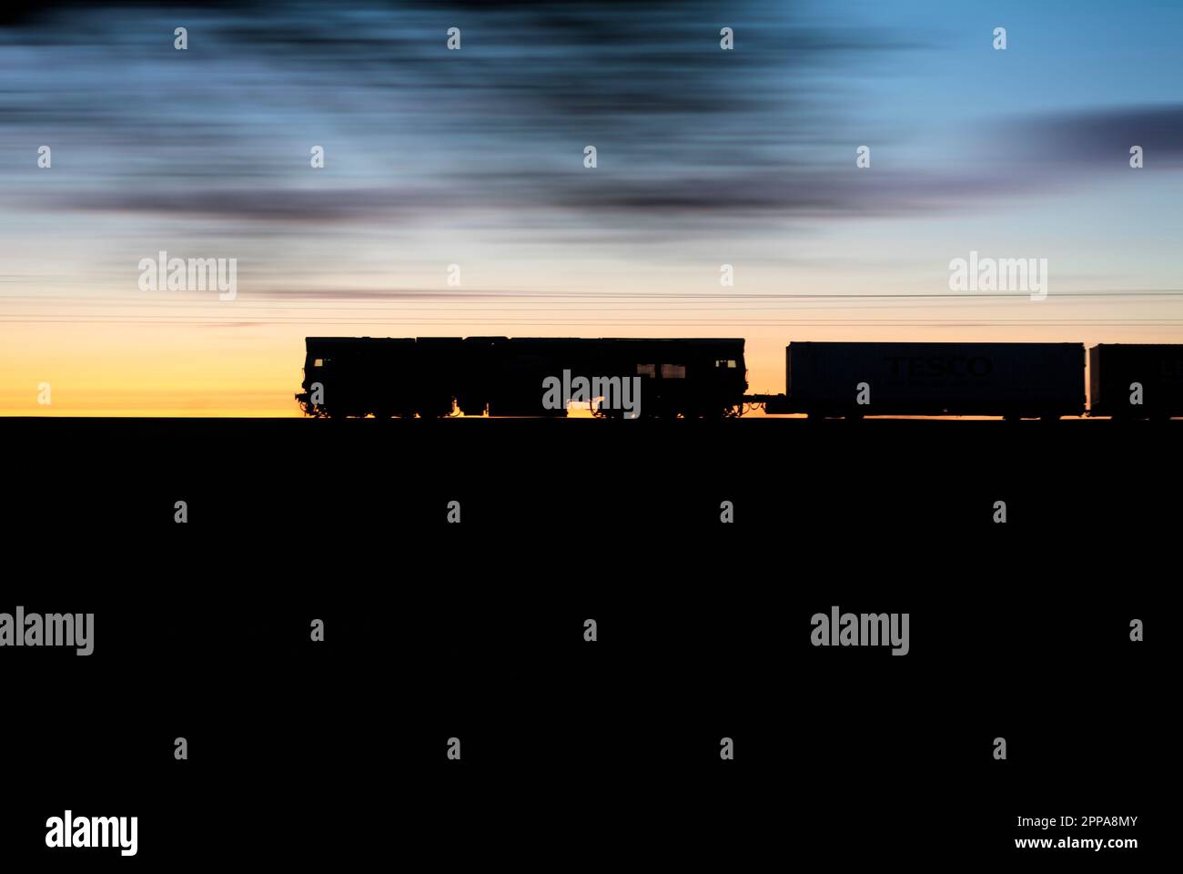 Direct Rail Services class 66 diesel locomotive 66426 hauling a high ...