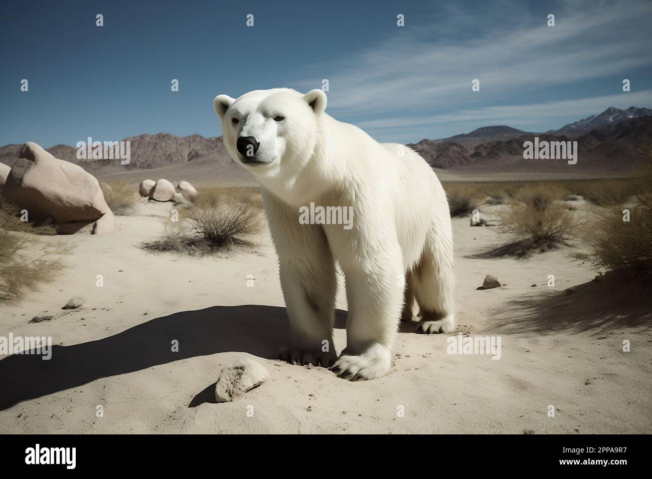 Powerful polar bear stands hi-res stock photography and images - Alamy