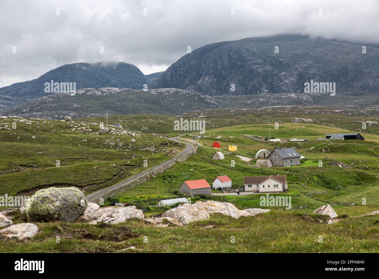 Mangersta, Colourful Hamlet, Uig, Lewis, Isle of Lewis, Hebrides, Outer ...