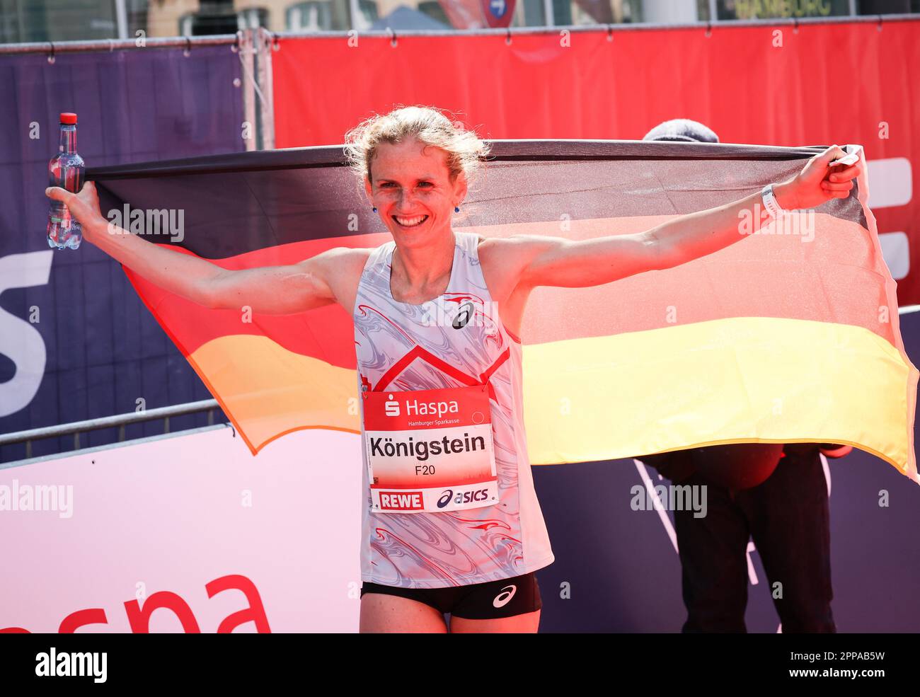 Hamburg, Germany. 23rd Apr, 2023. Athletics: Marathon. German marathon ...