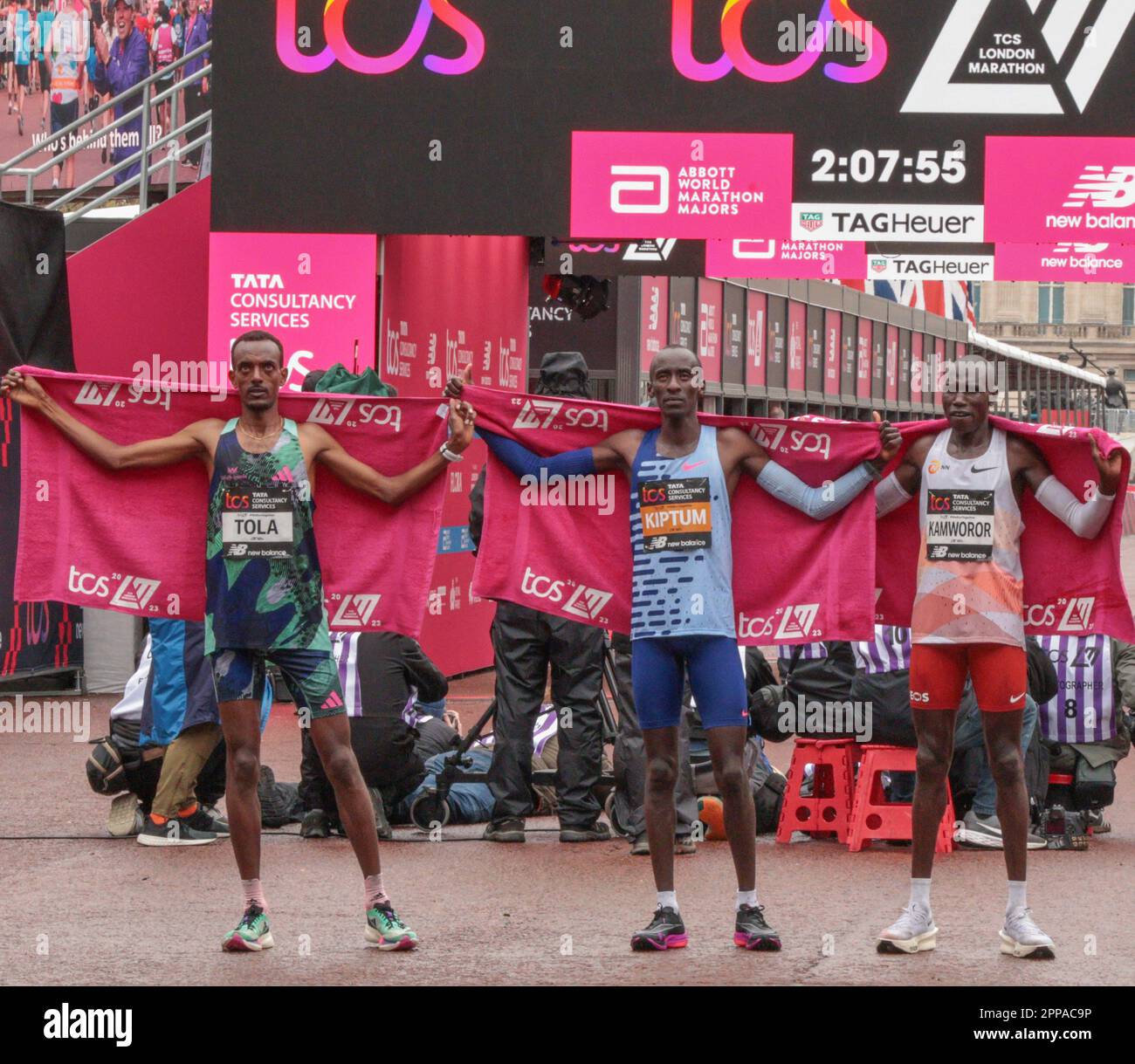 London, UK. 23rd Apr, 2023. London UK 23 April 2023 The three winner of ...