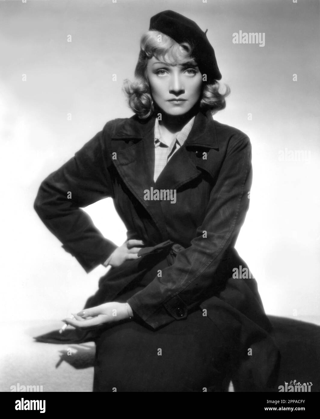 MARLENE DIETRICH Portrait in MANPOWER 1941 Director RAOUL WALSH Costume ...