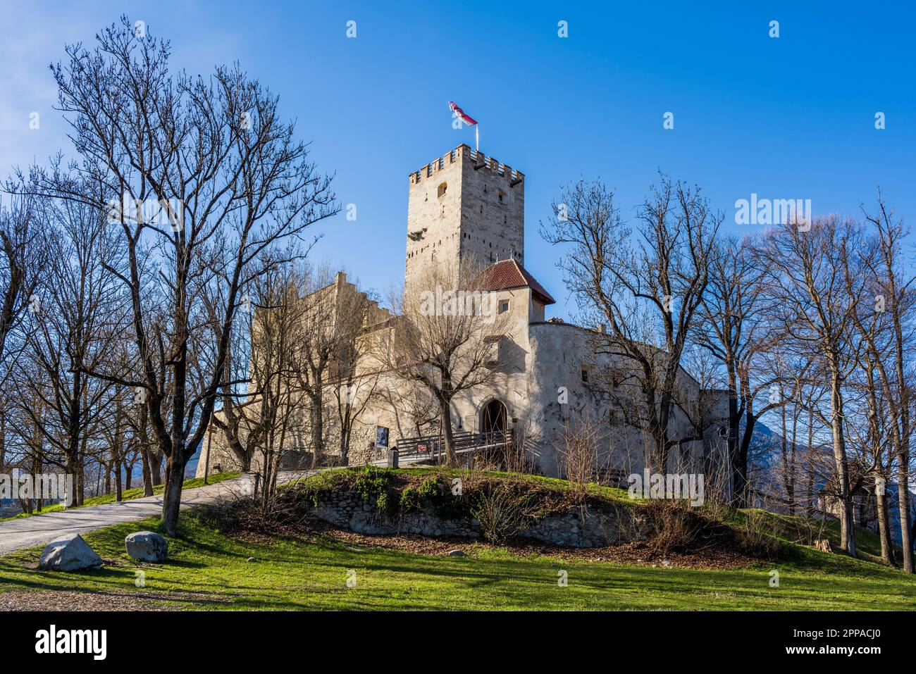 Medieval castle, Bruneck-Brunico, Trentino-Alto Adige/Sudtirol, Italy ...