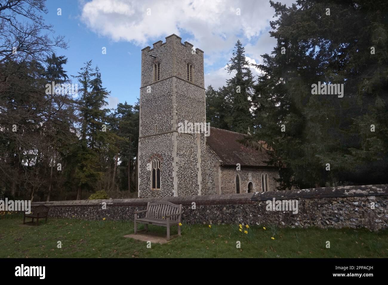 Church of St Mary the Virgin, Santon Downham, Suffolk, England Stock ...