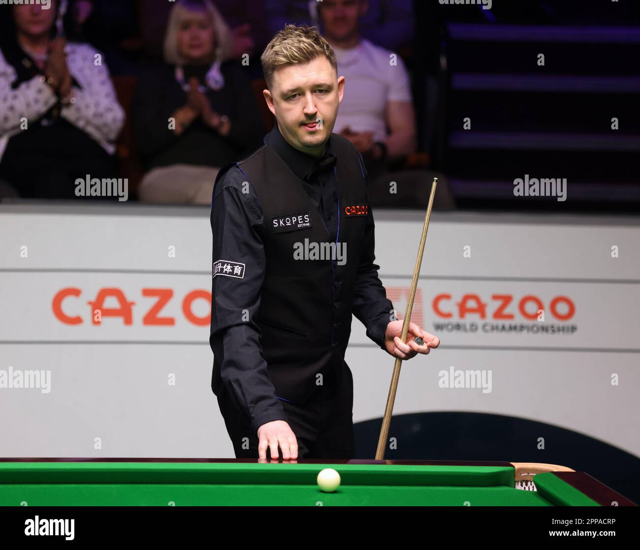 Kyren Wilson during day nine of the Cazoo World Snooker Championship at ...