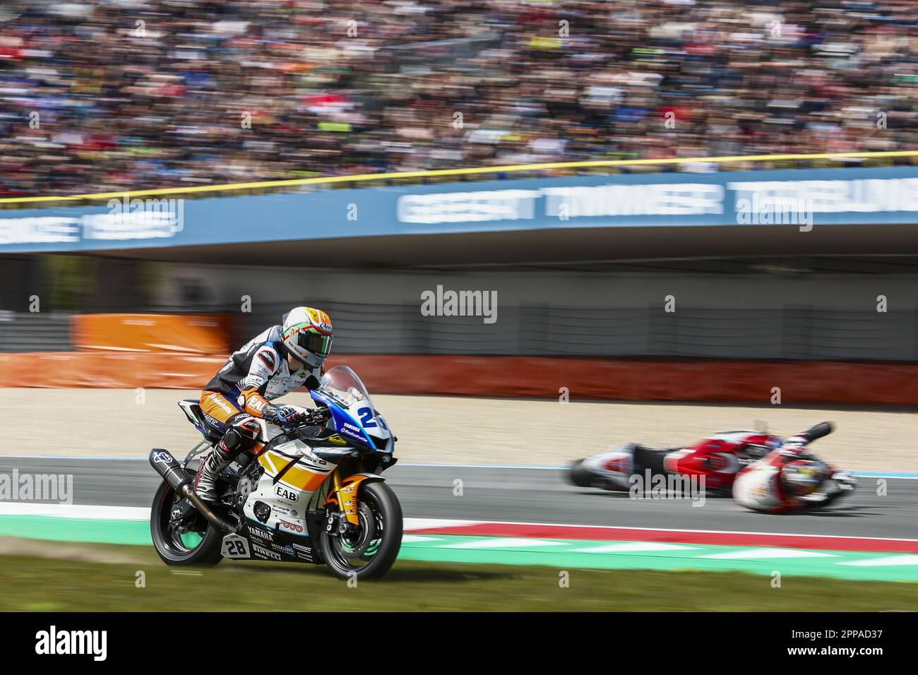 ASSEN - Glenn van Straalen (NED) on his Yamaha YZF R6 during the World ...