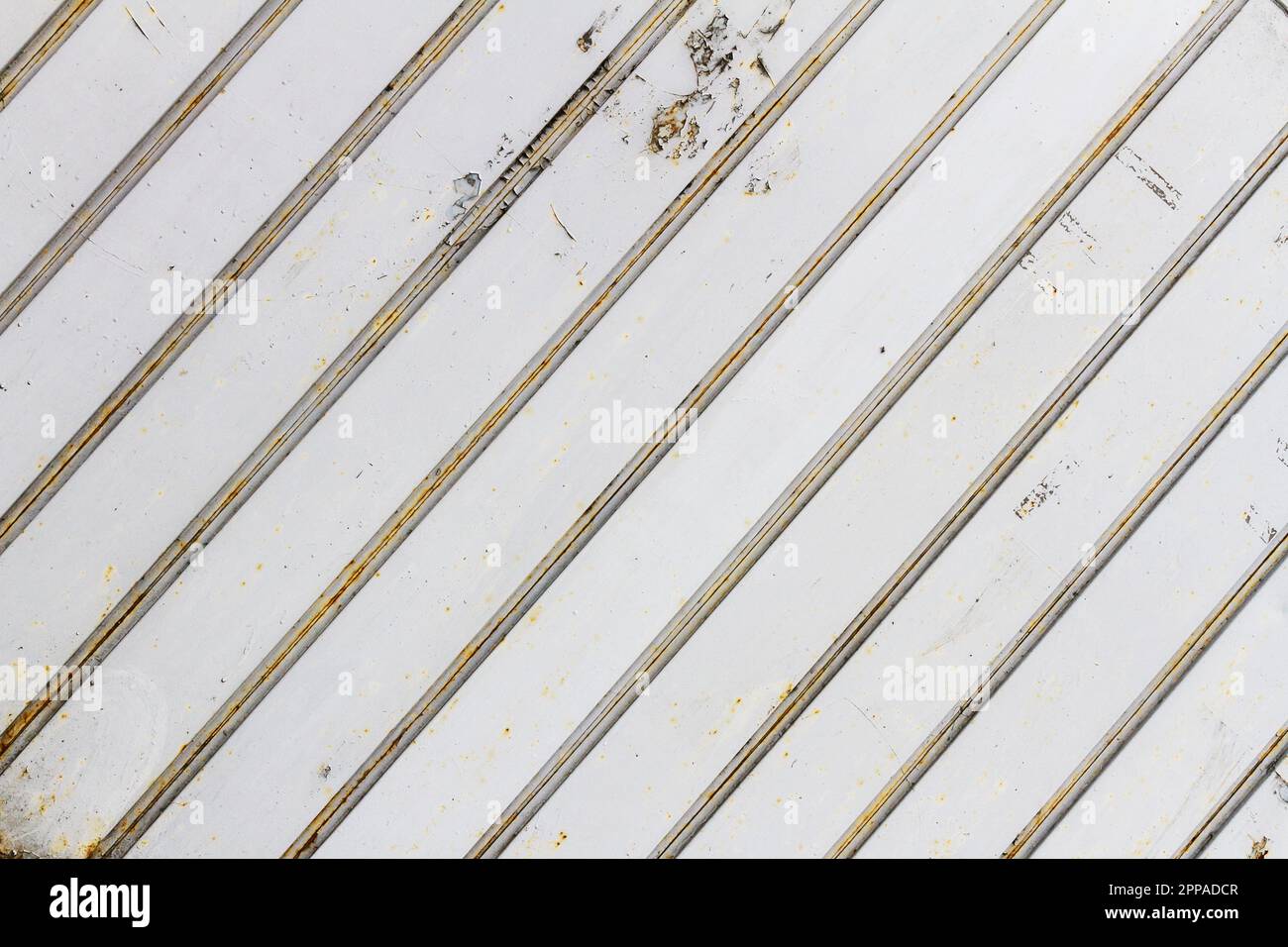 Old rusty metal warehouse wall texture background. Close up of rough ...