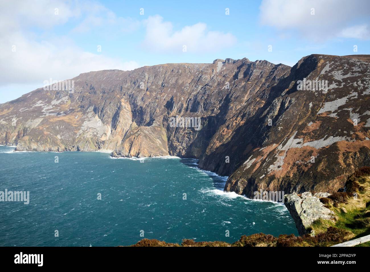 sliabh liag slieve league cliffs county donegal republic of ireland ...