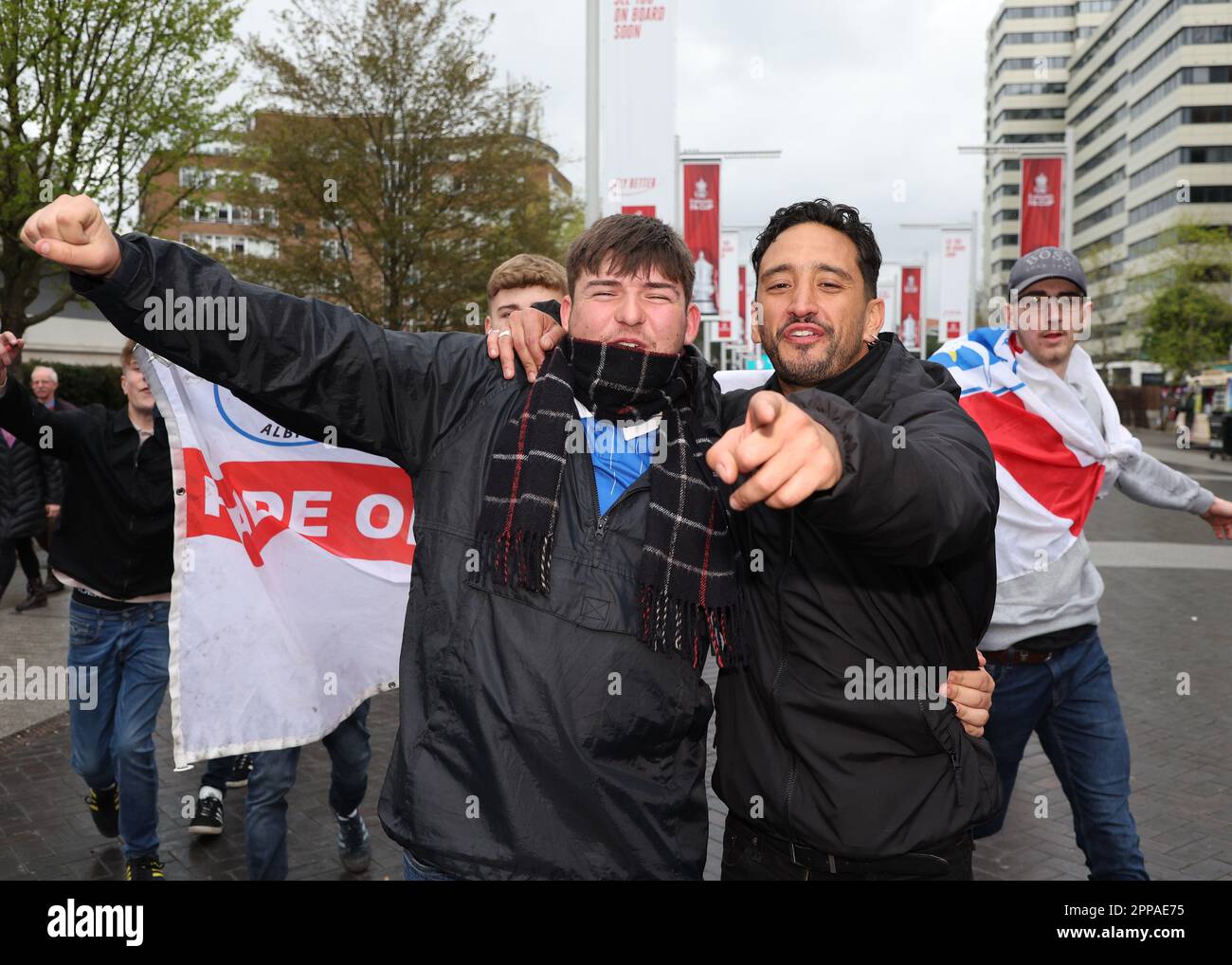 Brighton fans wembley hi-res stock photography and images - Alamy