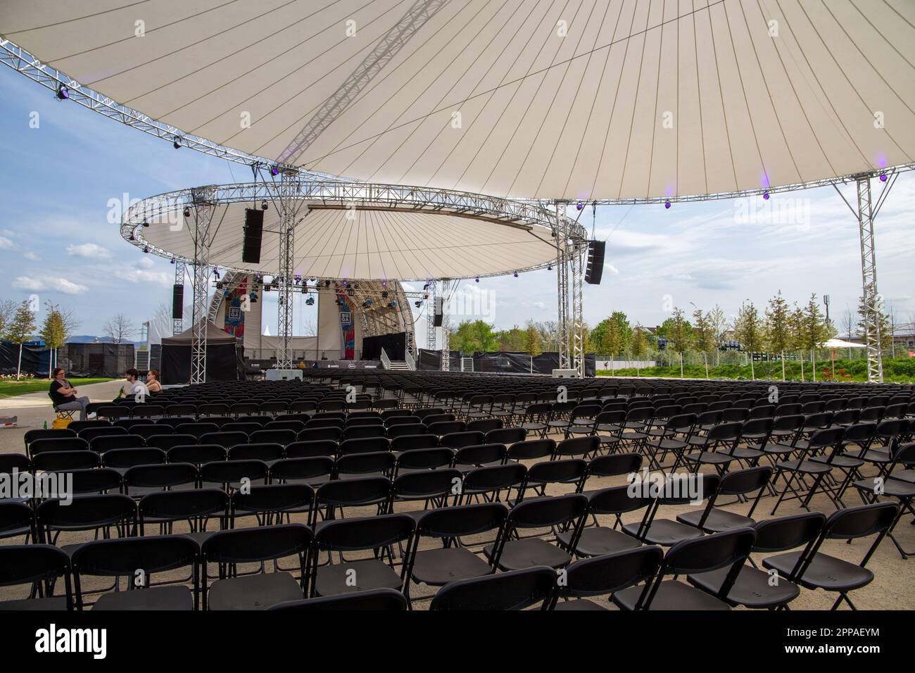 BUGA (Federal Horticultural Show) Mannheim 2023: Main stage in Spinelli ...