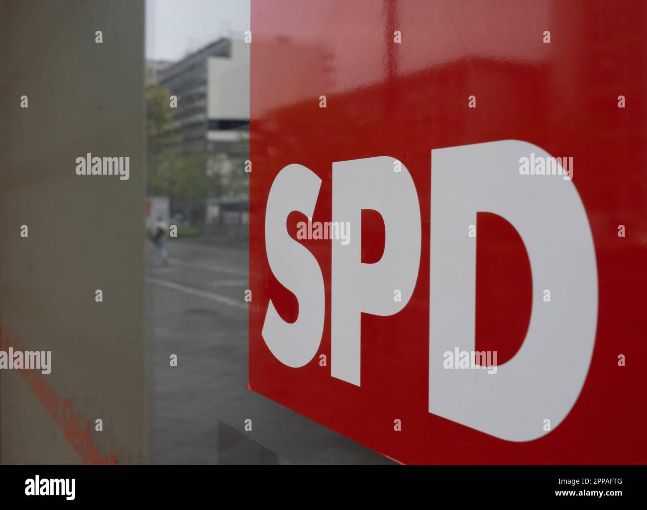 Berlin, Germany. 23rd Apr, 2023. The logo of the SPD can be seen on the ...