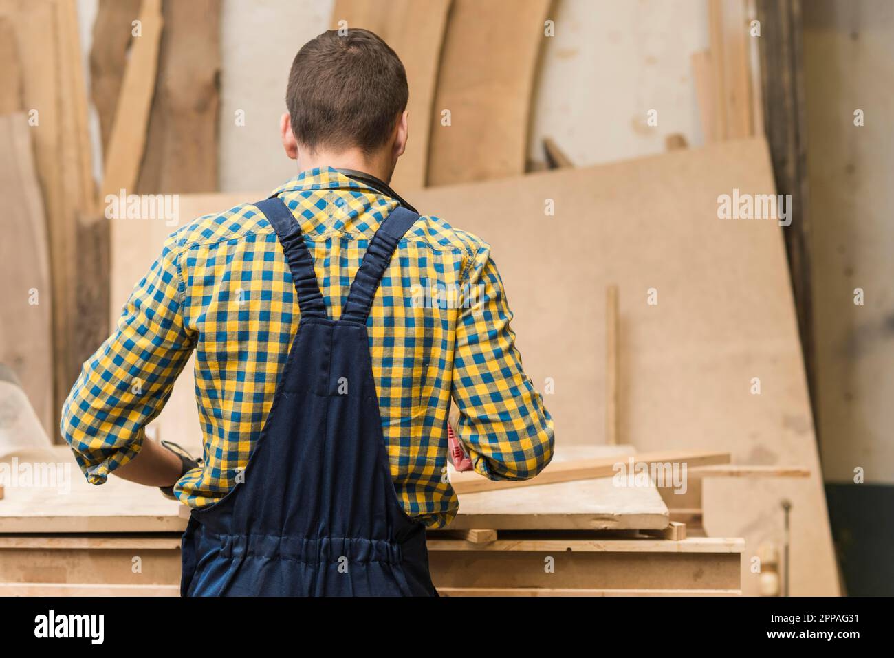 Father and young son rear view hi-res stock photography and images - Alamy