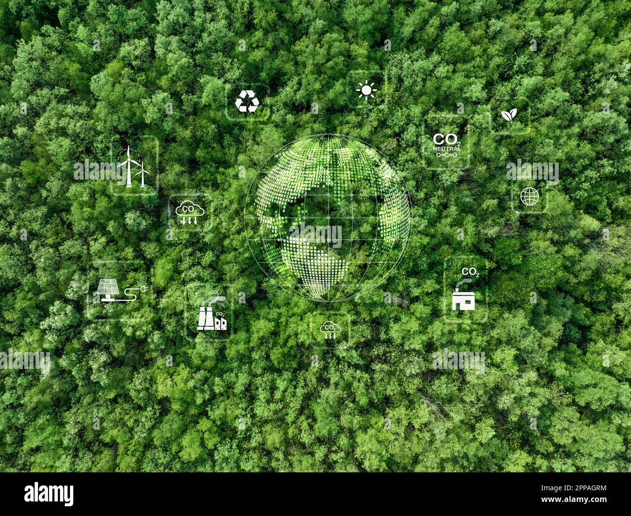 Sustainable energy. Carbon neutrality and net zero emissions concept ... Sustainable energy. Carbon neutrality and net zero emissions concept ...