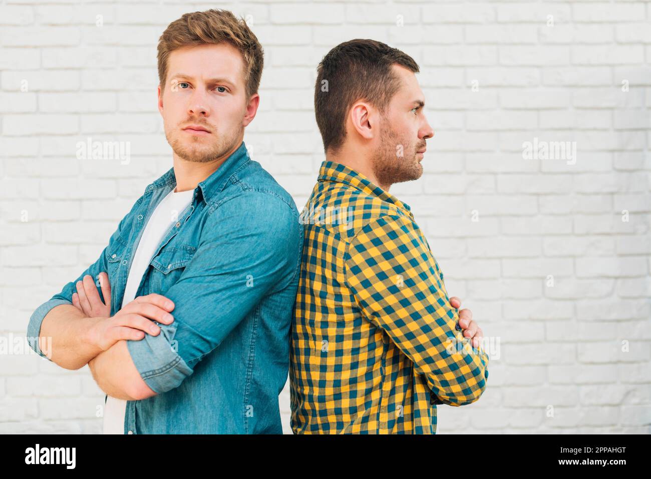 Two Angry People Back To Back