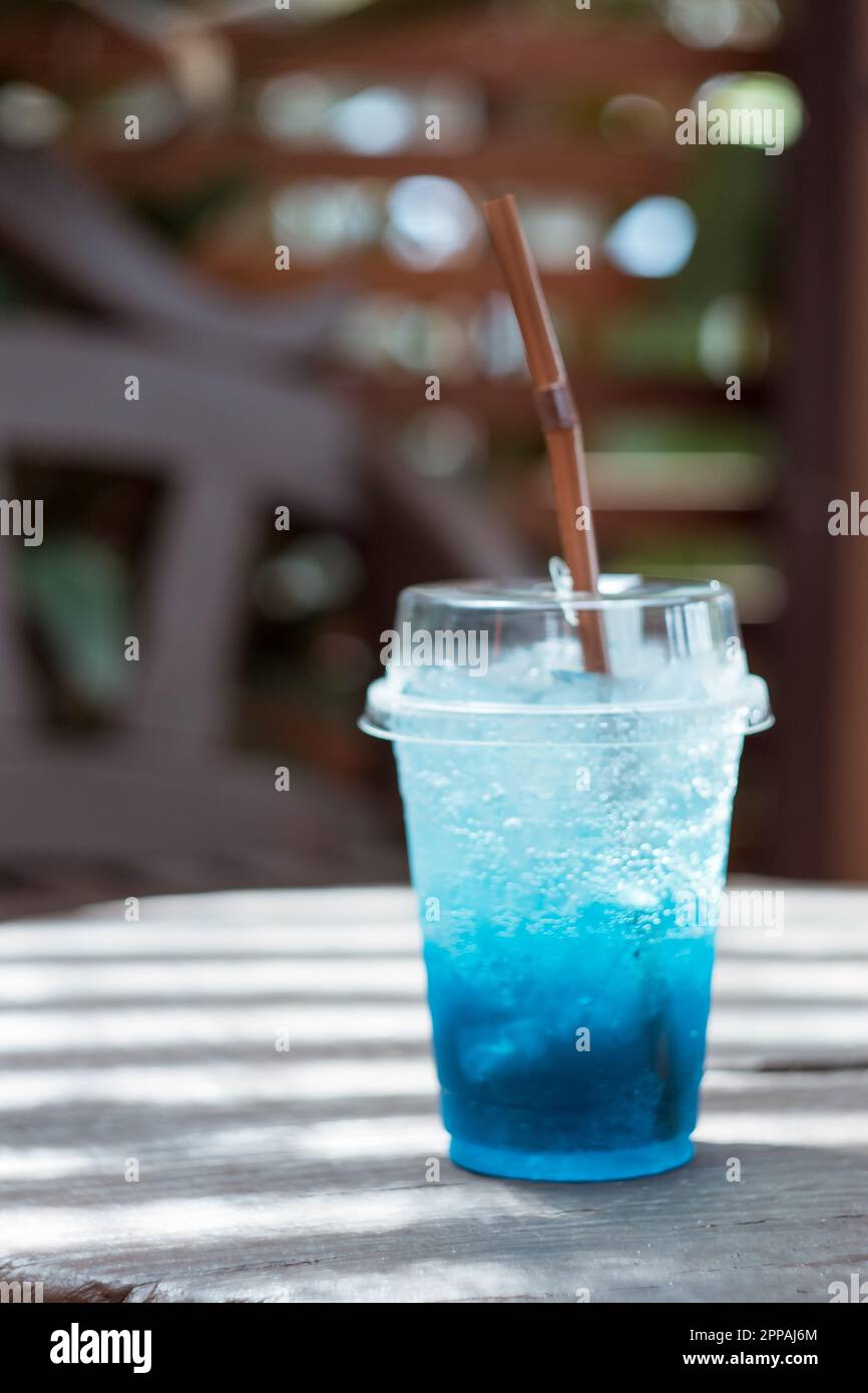 Blue soda in plastic hi-res stock photography and images - Alamy