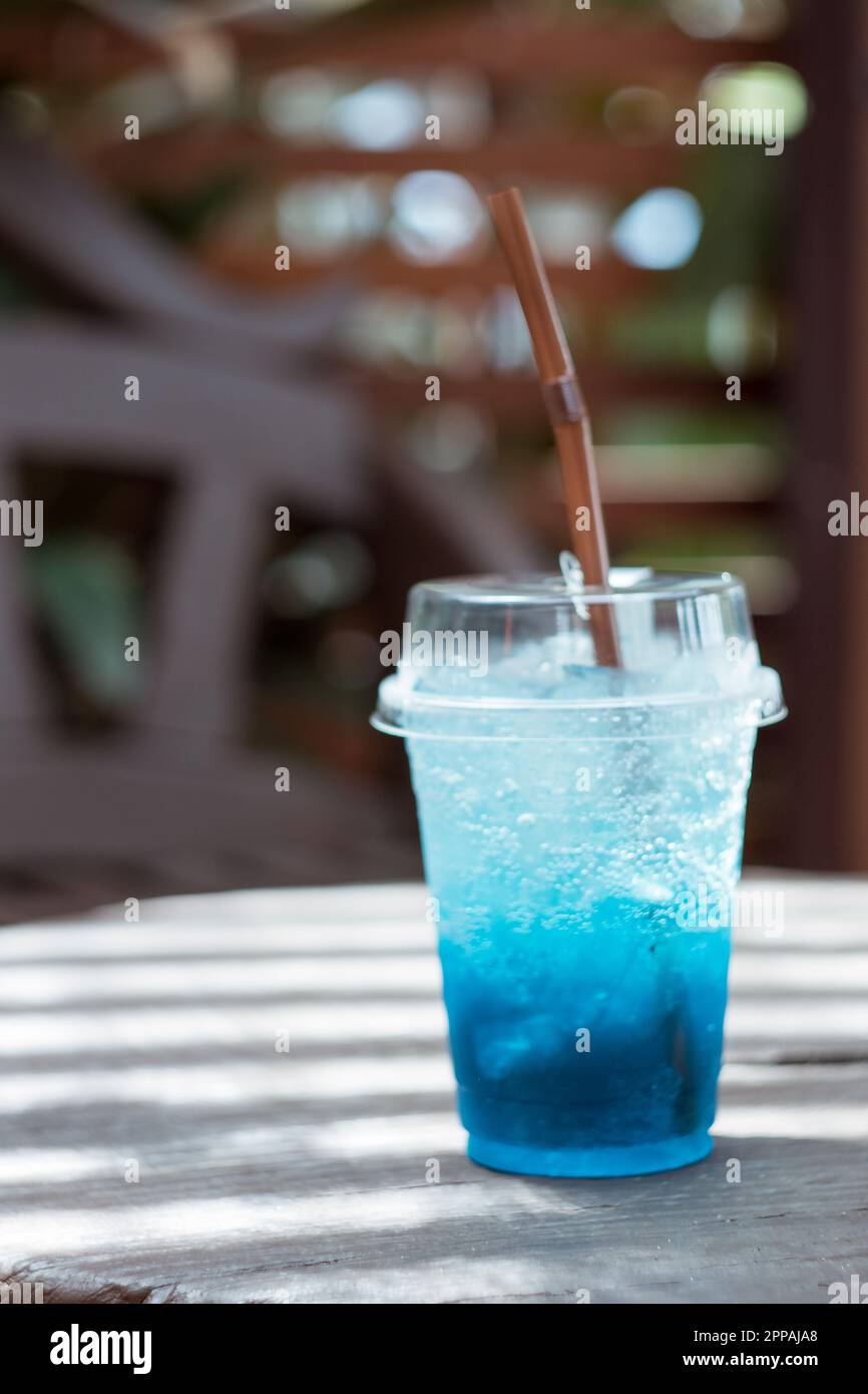 Blue soda in plastic hi-res stock photography and images - Alamy