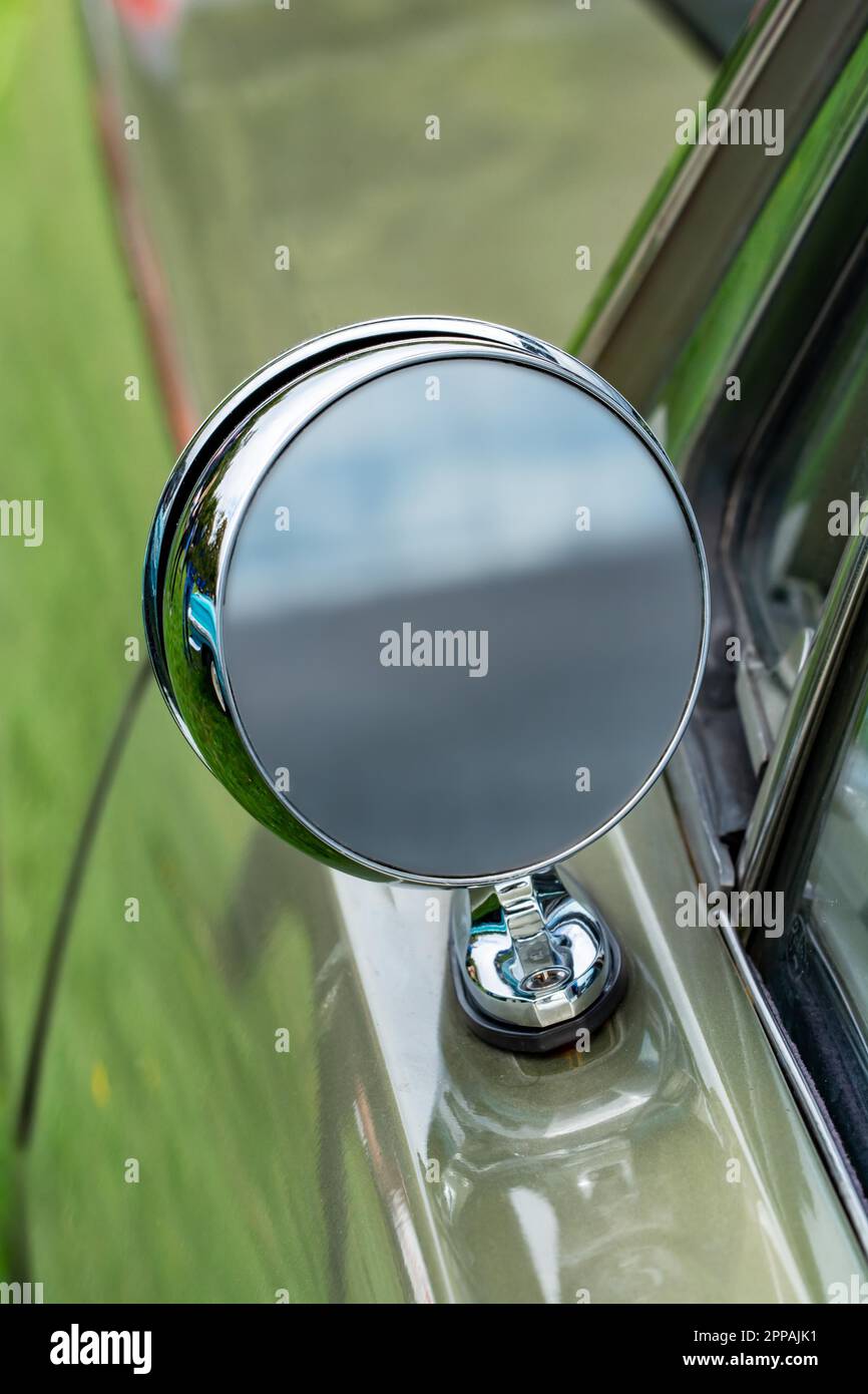 Rearview mirror of vintage car hi-res stock photography and images - Alamy