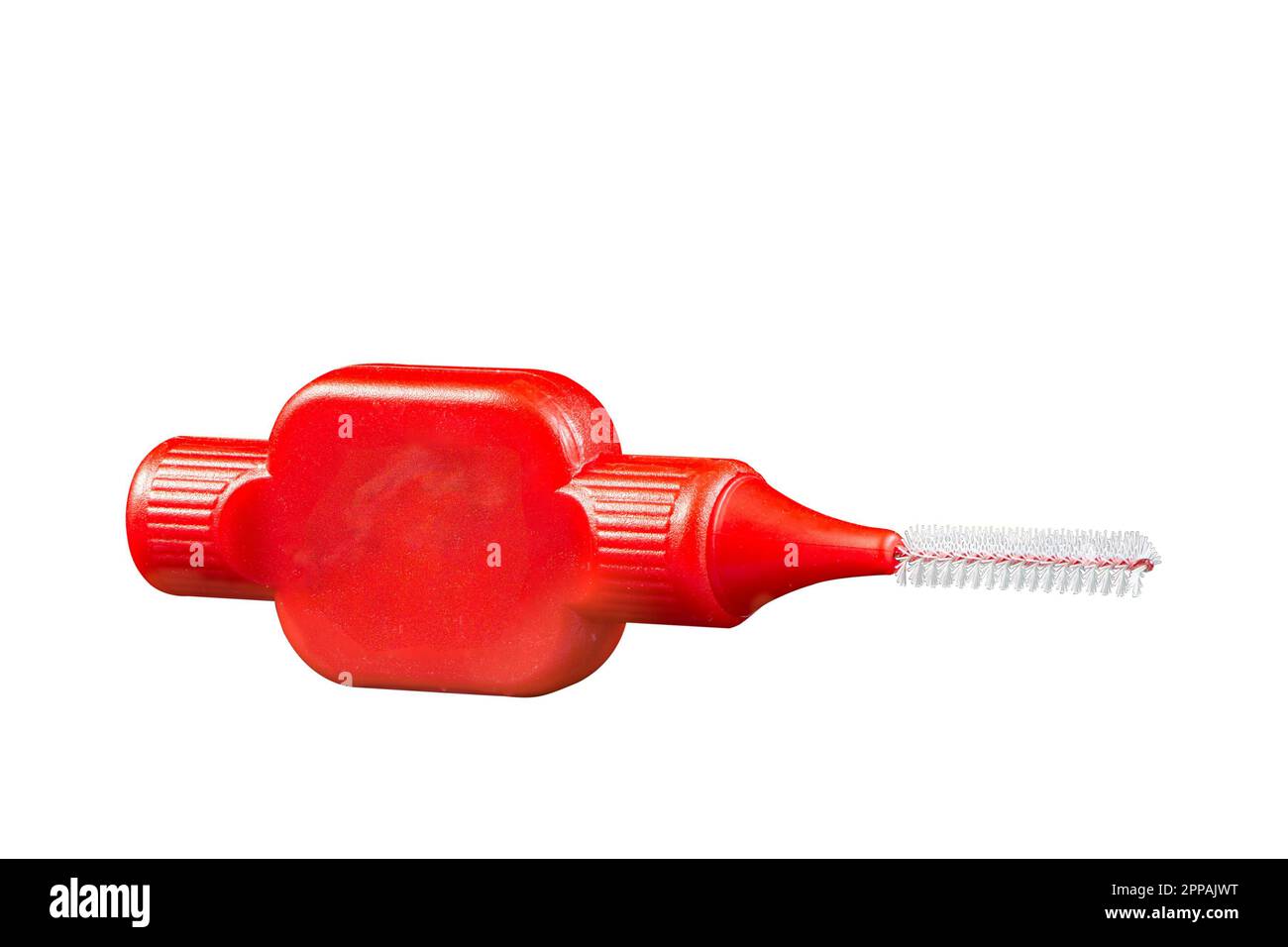 Macro of an isolated interdental toothbrush Stock Photo - Alamy