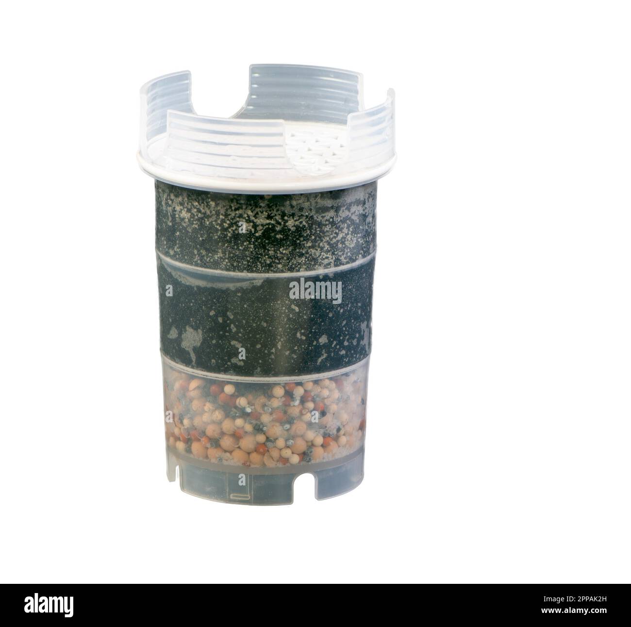 Isolated water purification filter with activated charcoal Stock Photo ...