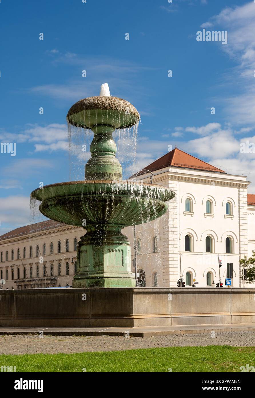 Fountain at the Ludwig Maximilian University of Munich Stock Photo - Alamy