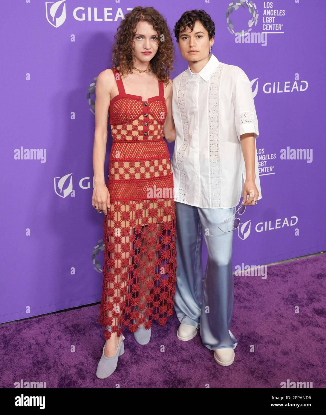 Los Angeles, USA. 22nd Apr, 2023. (L-R) Dulcinee DeGuere and Lio Mehiel ...