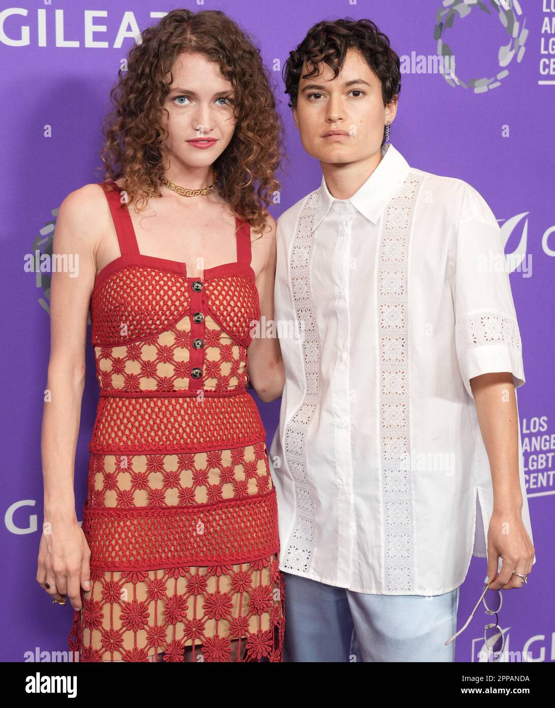 Los Angeles, USA. 22nd Apr, 2023. (L-R) Dulcinee DeGuere and Lio Mehiel ...