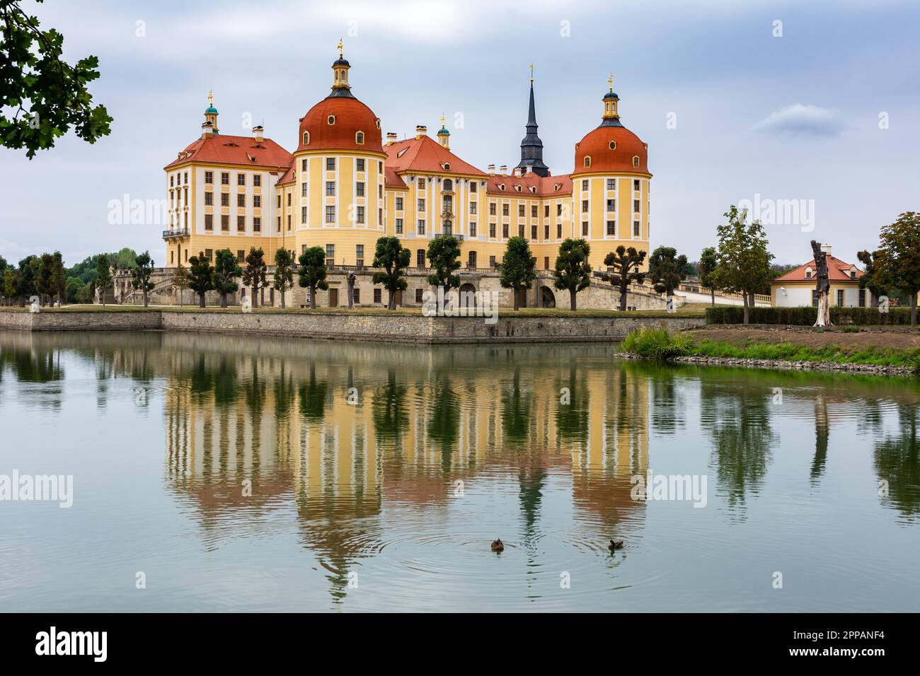 MORITZBURG, GERMANY - AUGUST 21: Moritzburg castle in Moritzburg ...