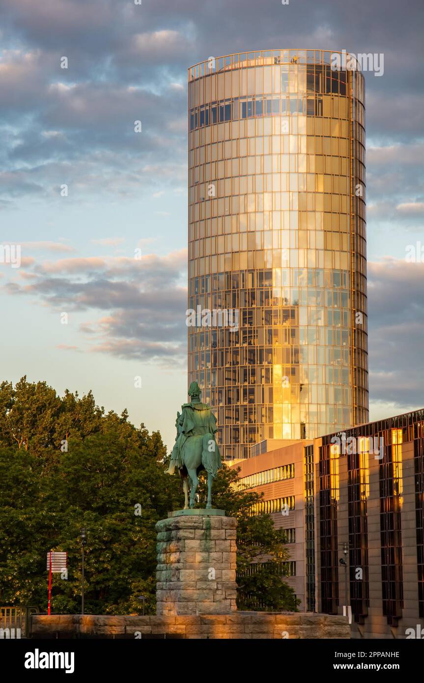 COLOGNE, GERMANY - MAY 12: The Triangle Tower in Cologne, Germany on ...