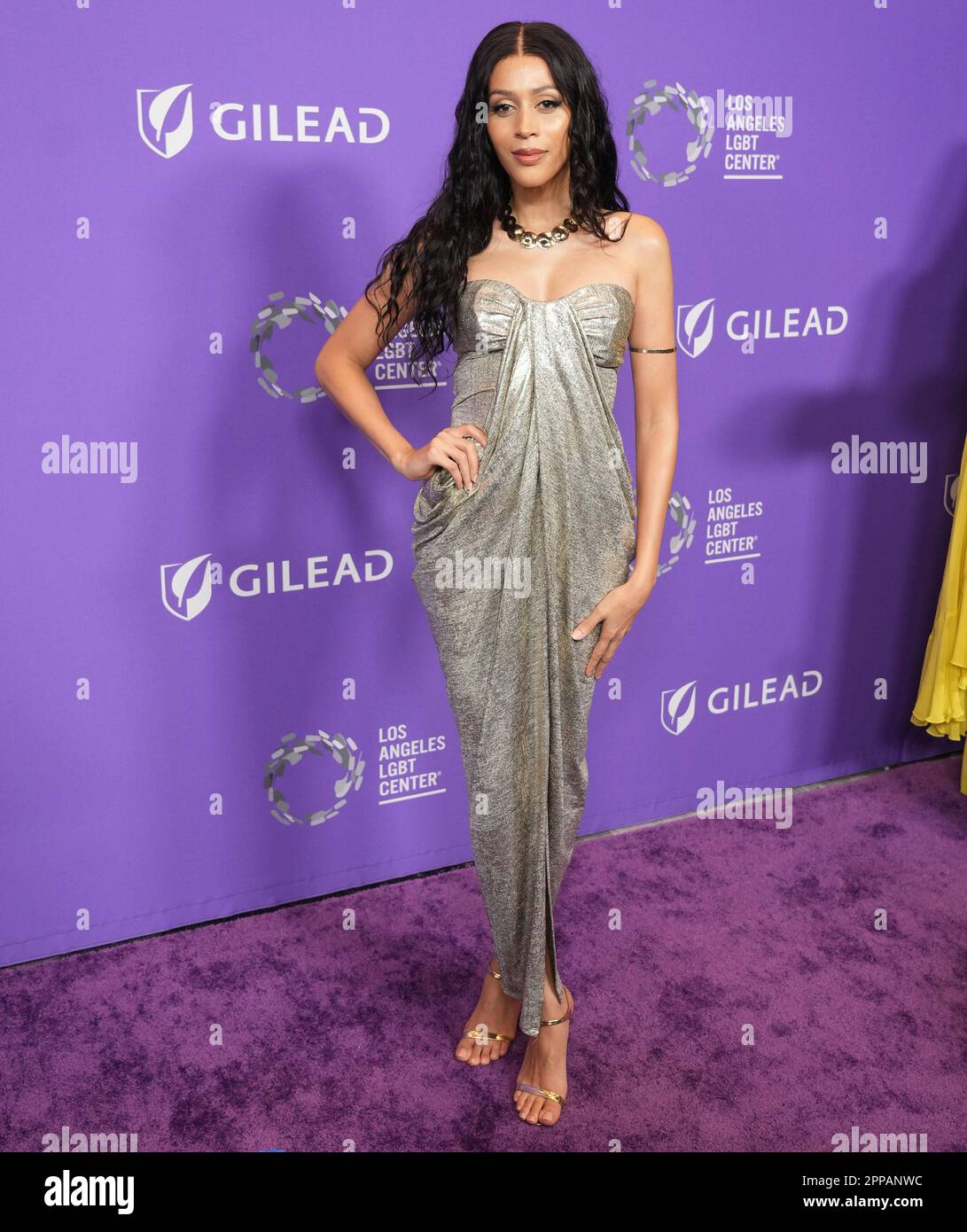 Isis King arrives at The Los Angeles LGBT Center Gala held at the ...