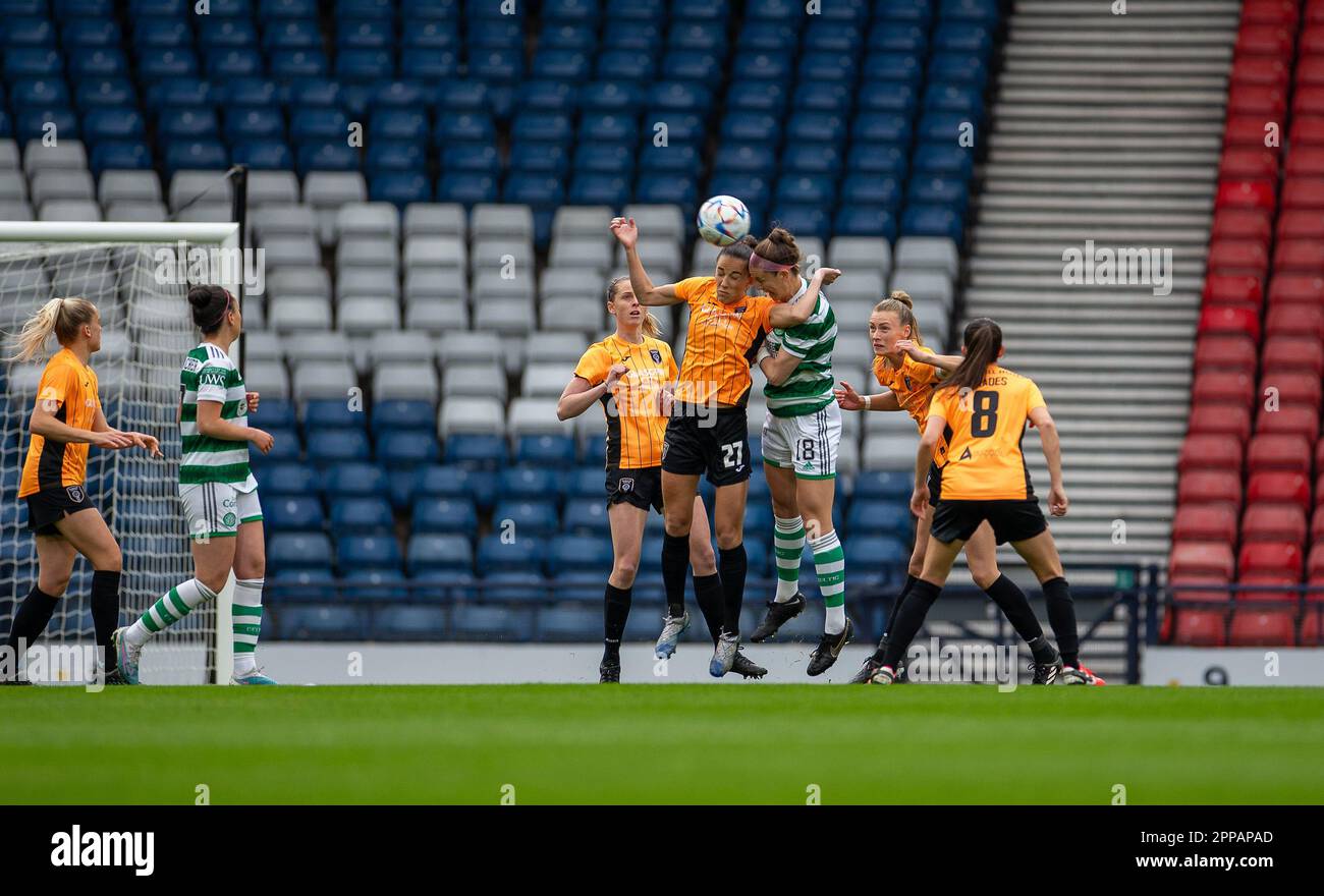 Glasgow, Scotland, UK. 23rd April 2023; Hampden Park, Glasgow, Scotland ...