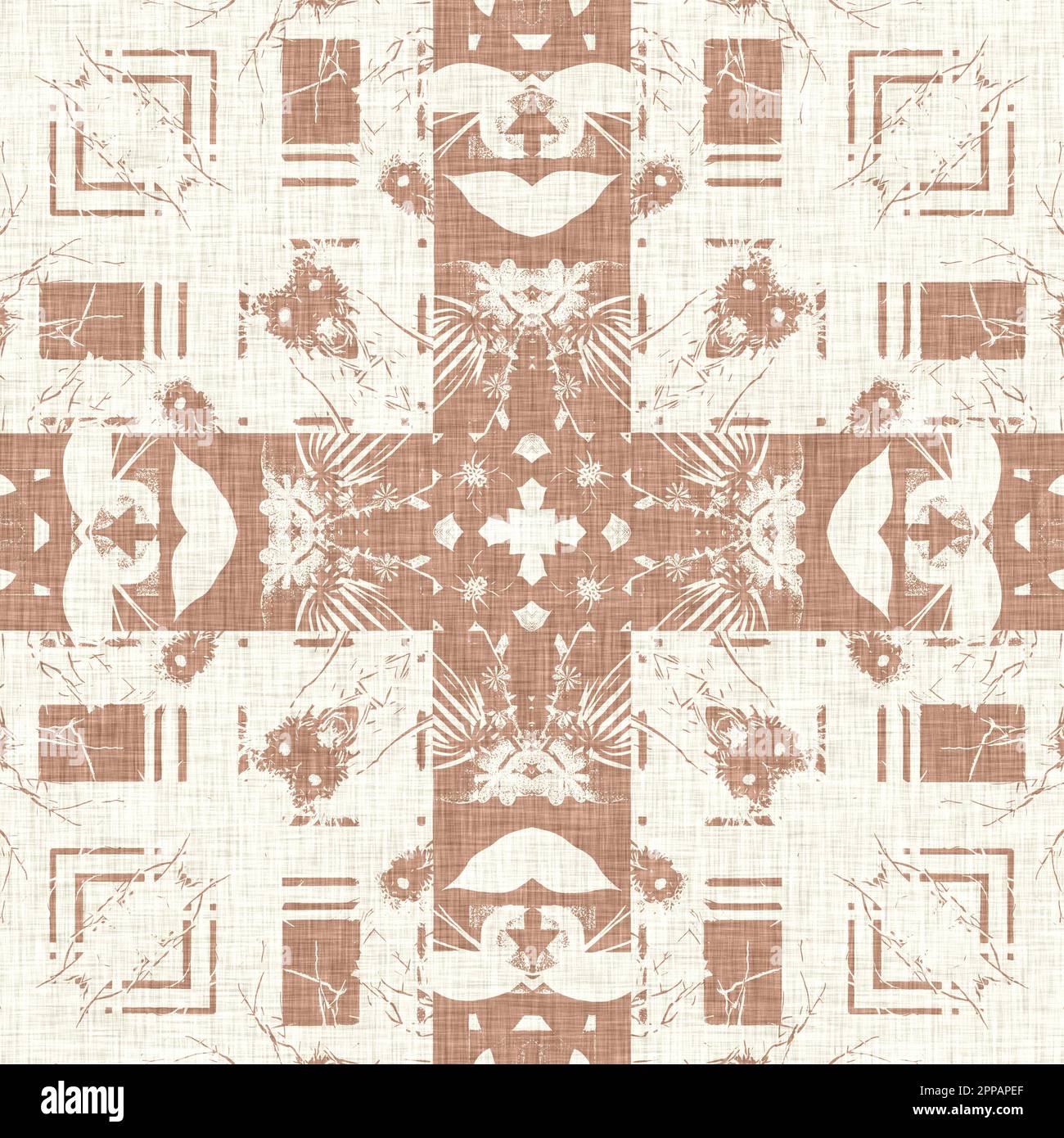 Peach pink cottagecore cozy tartan pattern. Cottagecore rustic marl ...