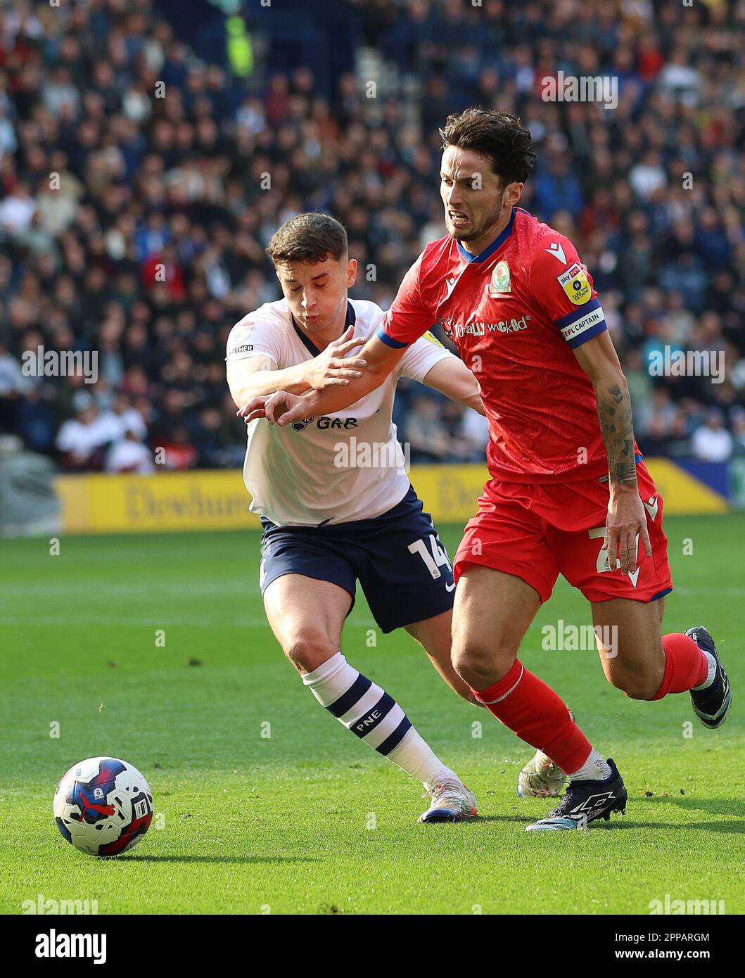 22nd April 2023; Deepdale, Preston, England; Championship Football ...