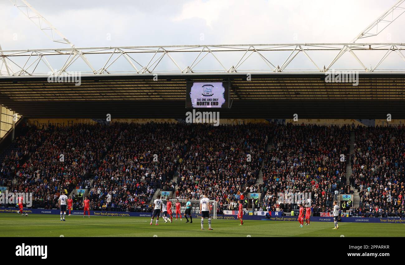 22nd April 2023; Deepdale, Preston, England; Championship Football ...