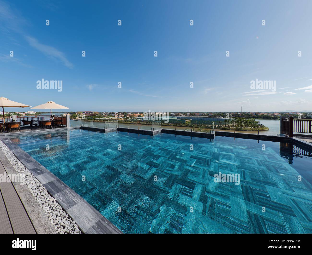 The rooftop swimming pool at Little Riverside Hoi An Hotel in Hoi An ...