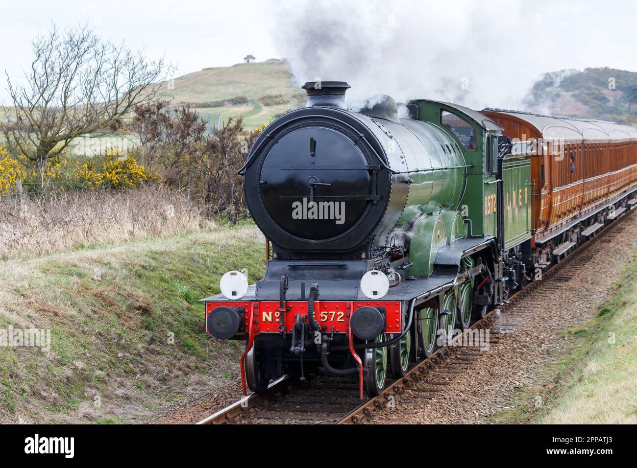 A passenger steam train on the North Norfolk Railway Stock Photo - Alamy