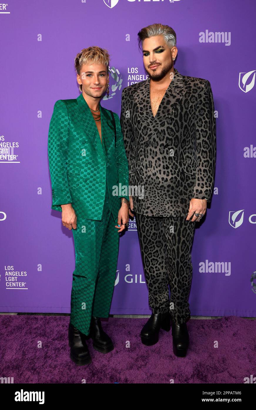 LOS ANGELES, CA - APRIL 22: Oliver Gliese, Adam Lambert at the Los ...