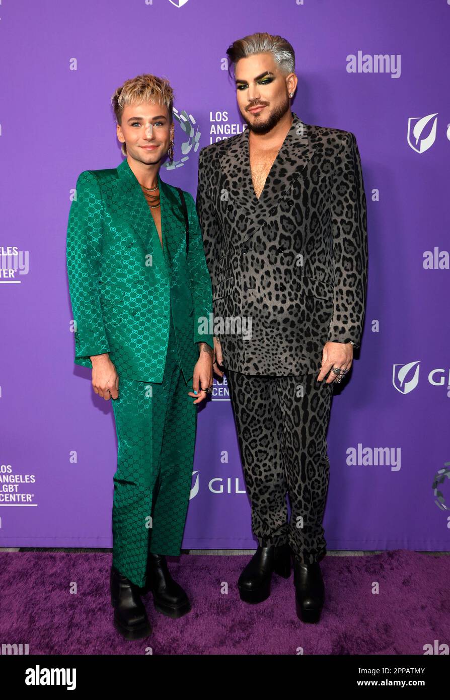 LOS ANGELES, CA - APRIL 22: Oliver Gliese, Adam Lambert at the Los ...