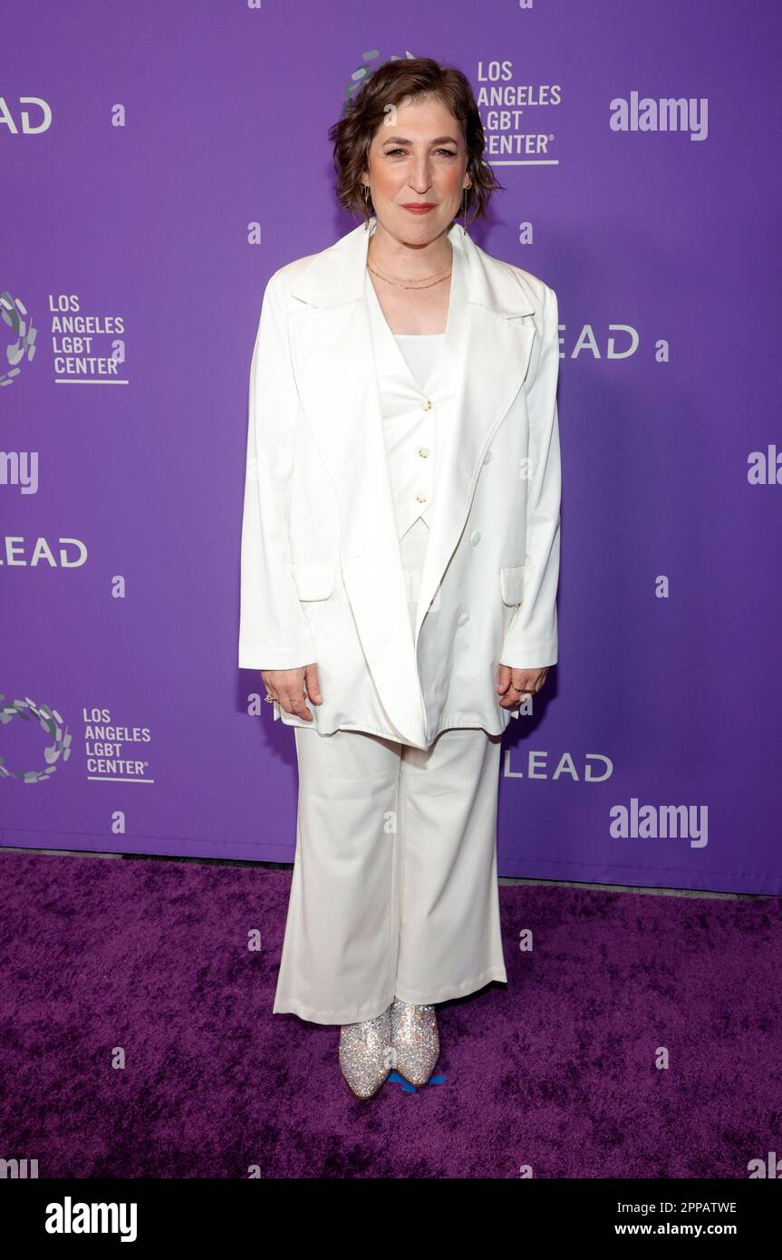 LOS ANGELES, CA - APRIL 22: Mayim Bialik at the Los Angeles LGBT Center ...