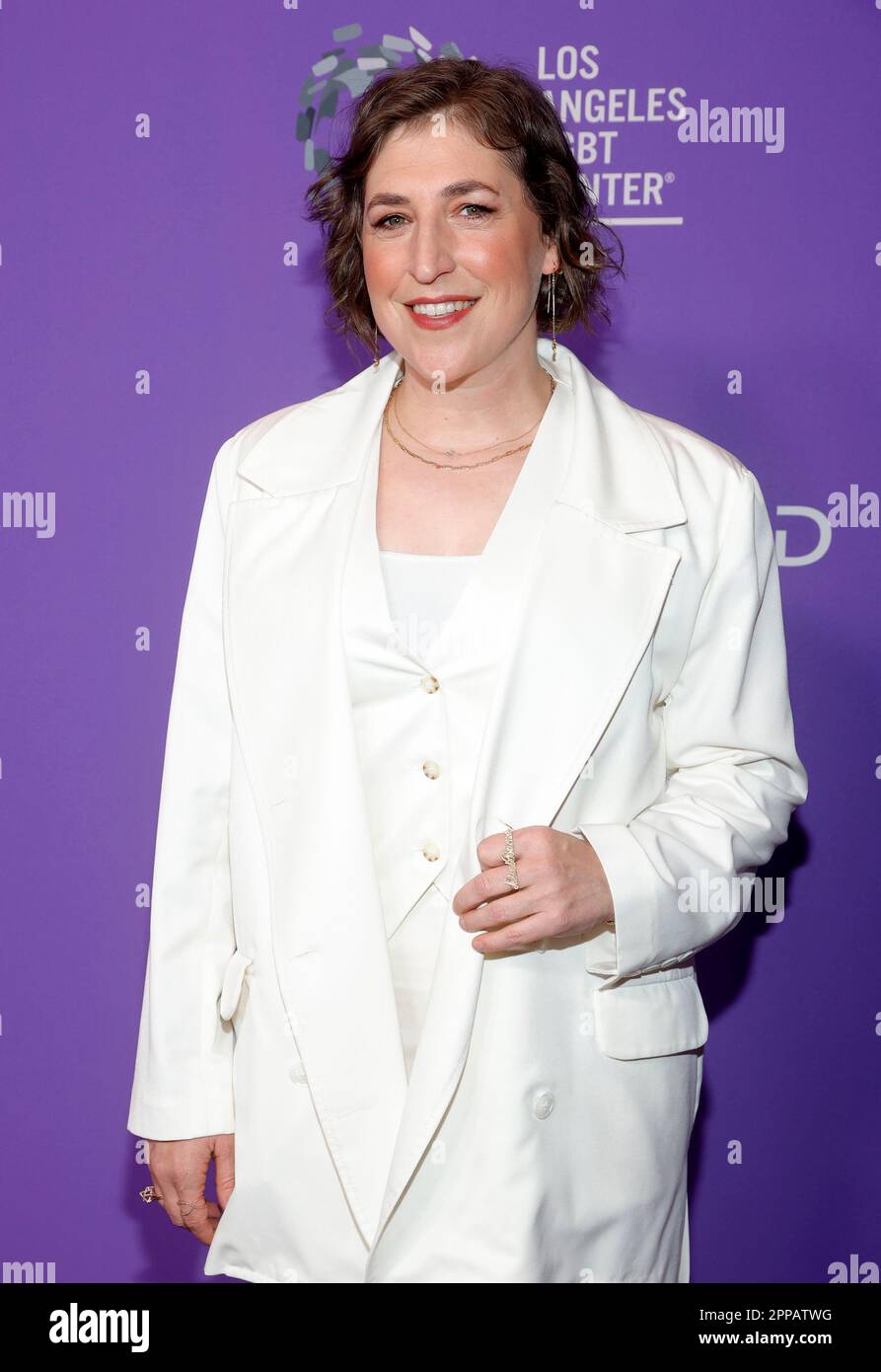 LOS ANGELES, CA - APRIL 22: Mayim Bialik at the Los Angeles LGBT Center ...