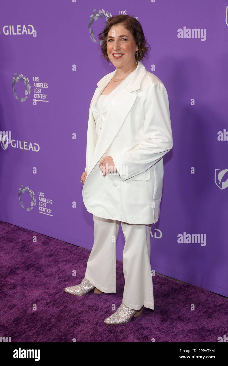 LOS ANGELES, CA - APRIL 22: Mayim Bialik at the Los Angeles LGBT Center ...